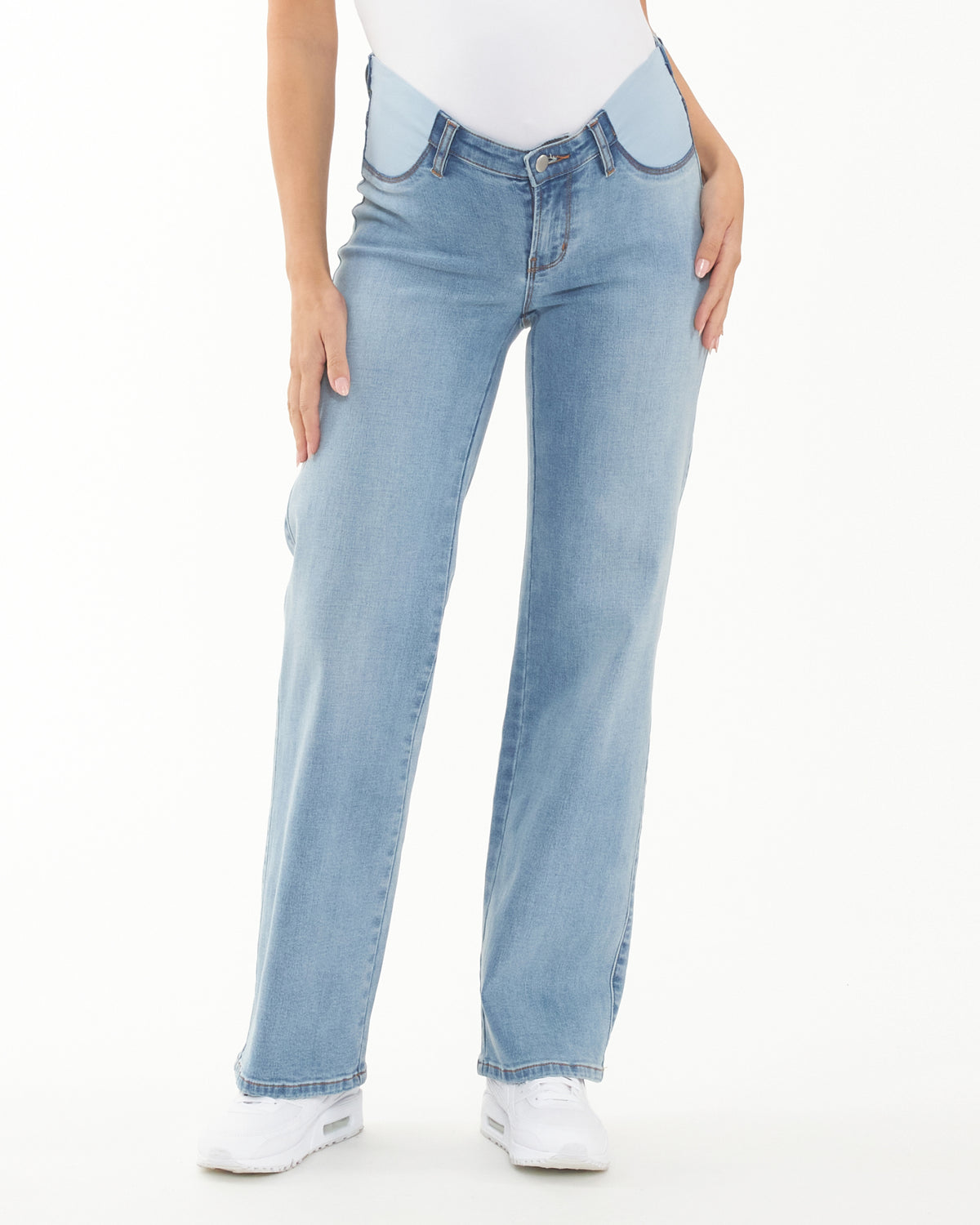 Kyle Wide Leg Jean - Light Blue