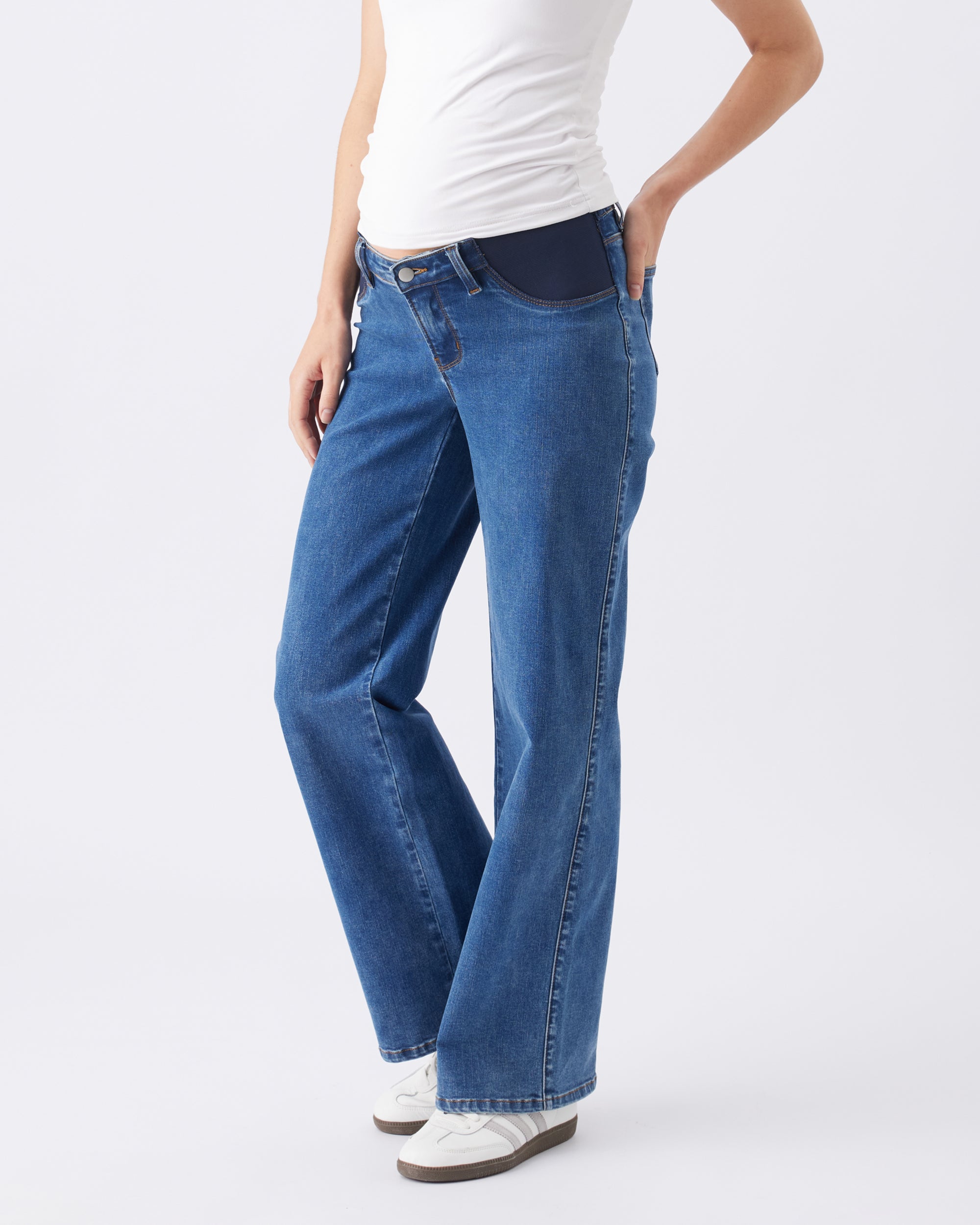 Kyle Wide Leg Jean - True Blue