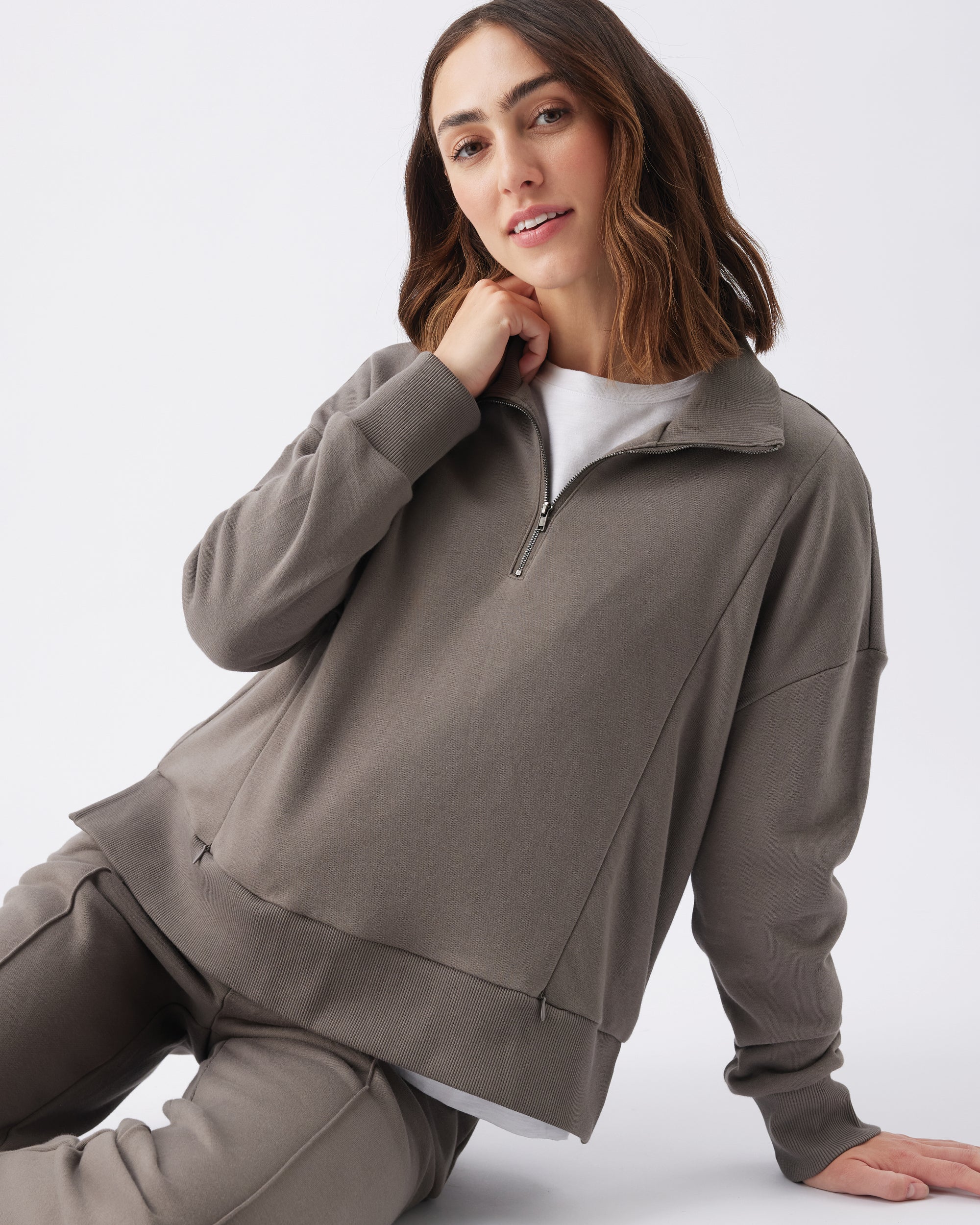 Terry Nursing Sweat - Earth